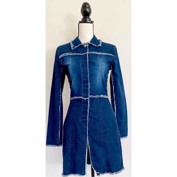 Vintage | Jackets & Coats | Vintage Y2k Frayed Denim Jacket | Poshmark